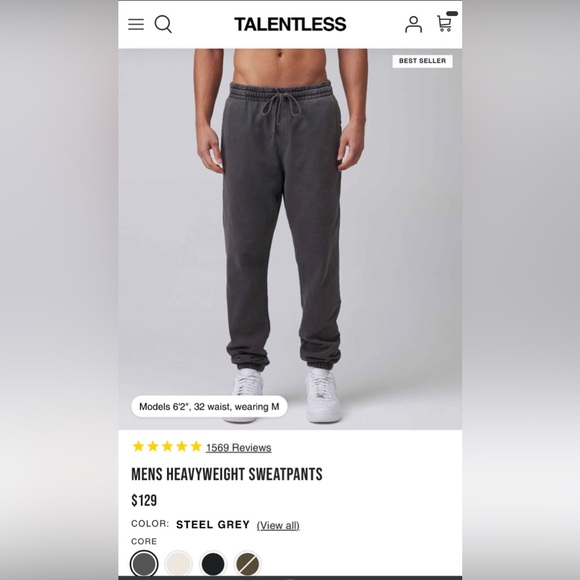 TALENTLESS | Pants | Talentless Mens Heavyweight Sweatpants New Size ...